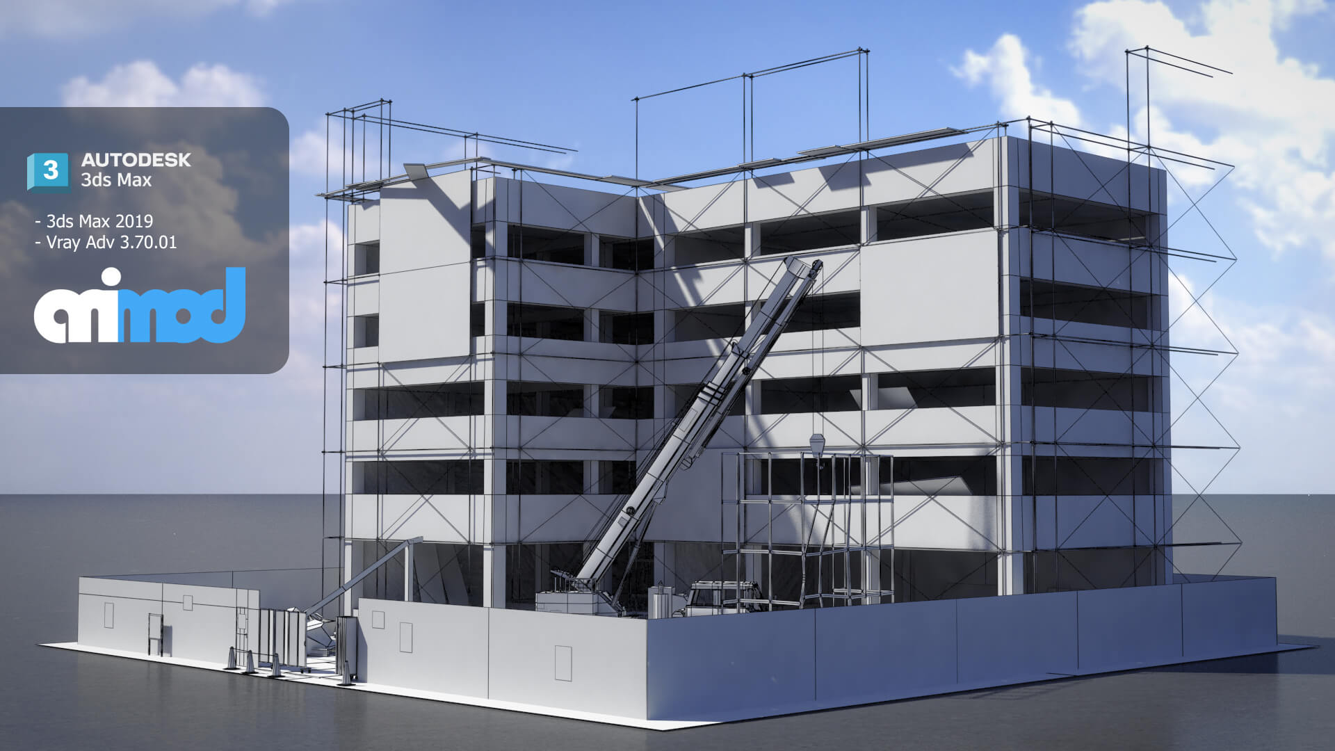 Construction Site - 3D Model by animod