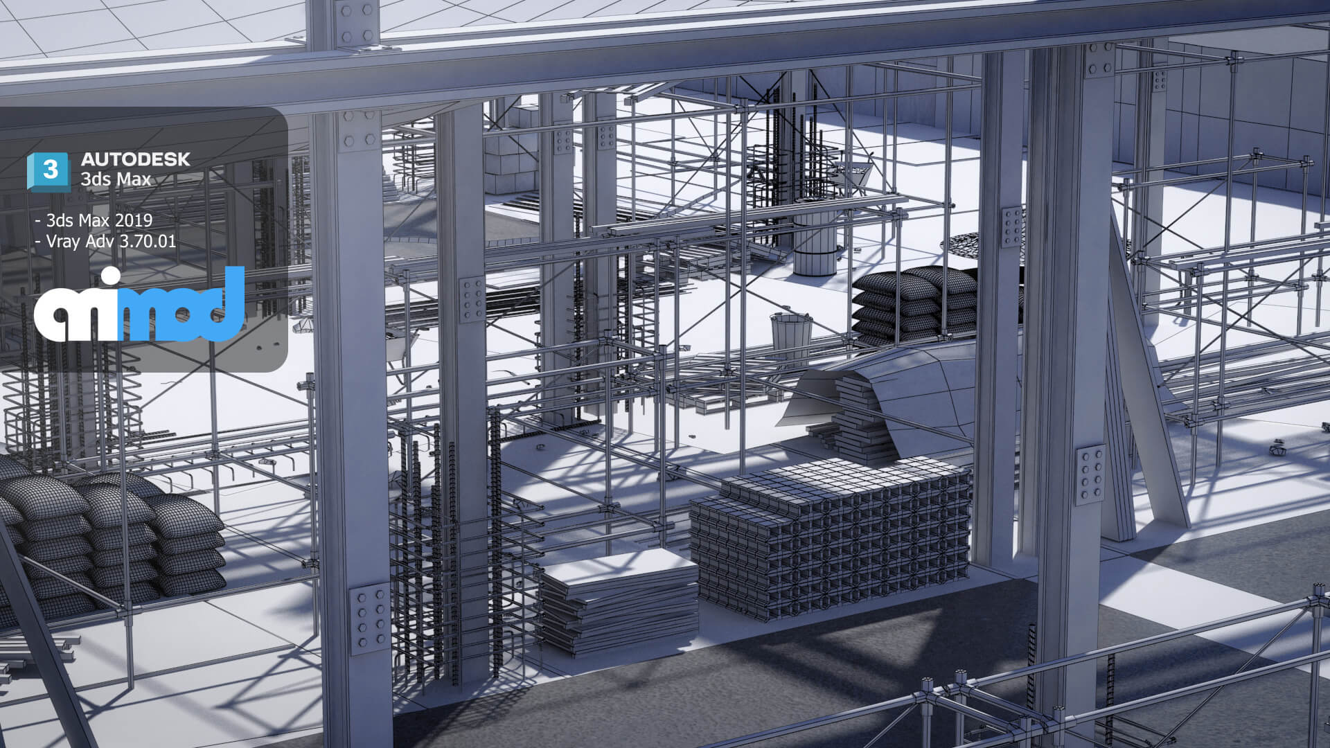 Construction Site - 3D Model by animod