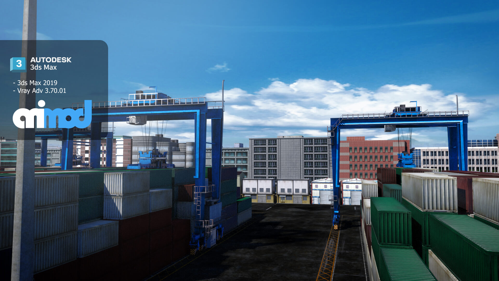 Container Yard - 3D Model by animod