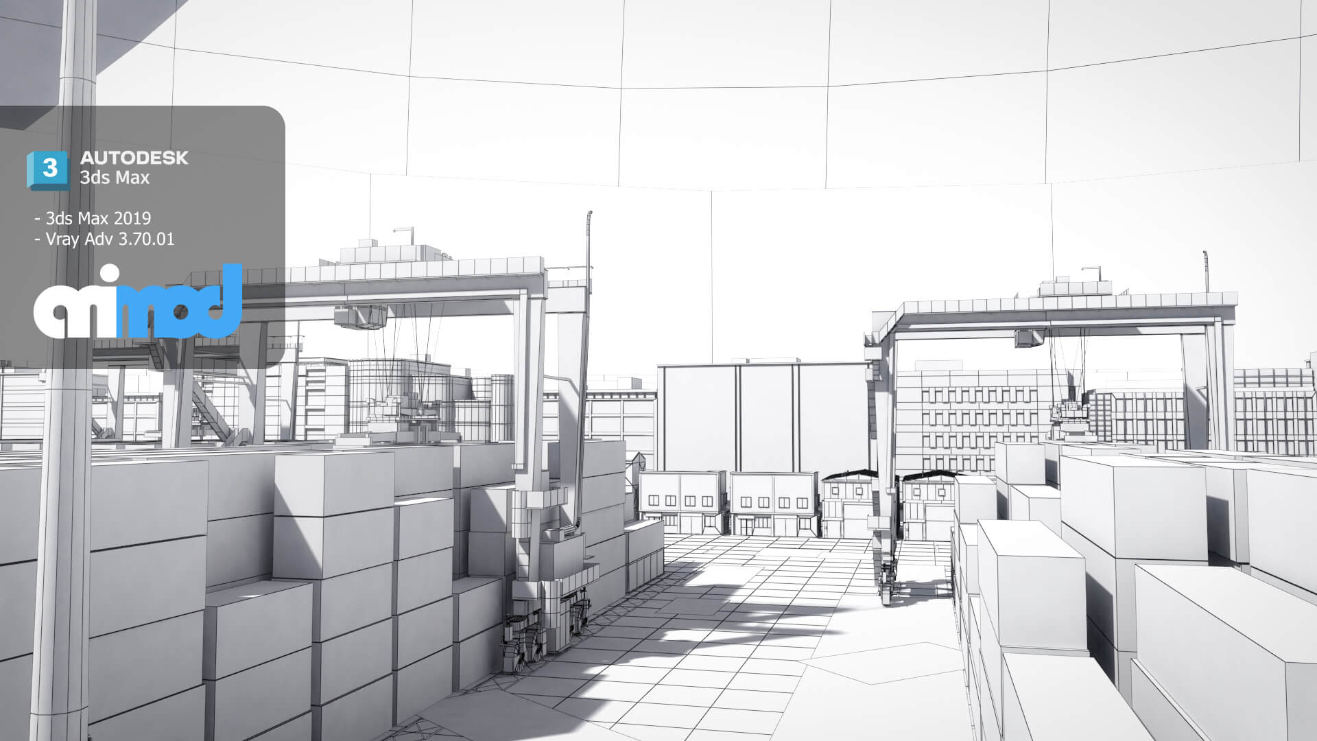 Container Yard - 3D Model by animod