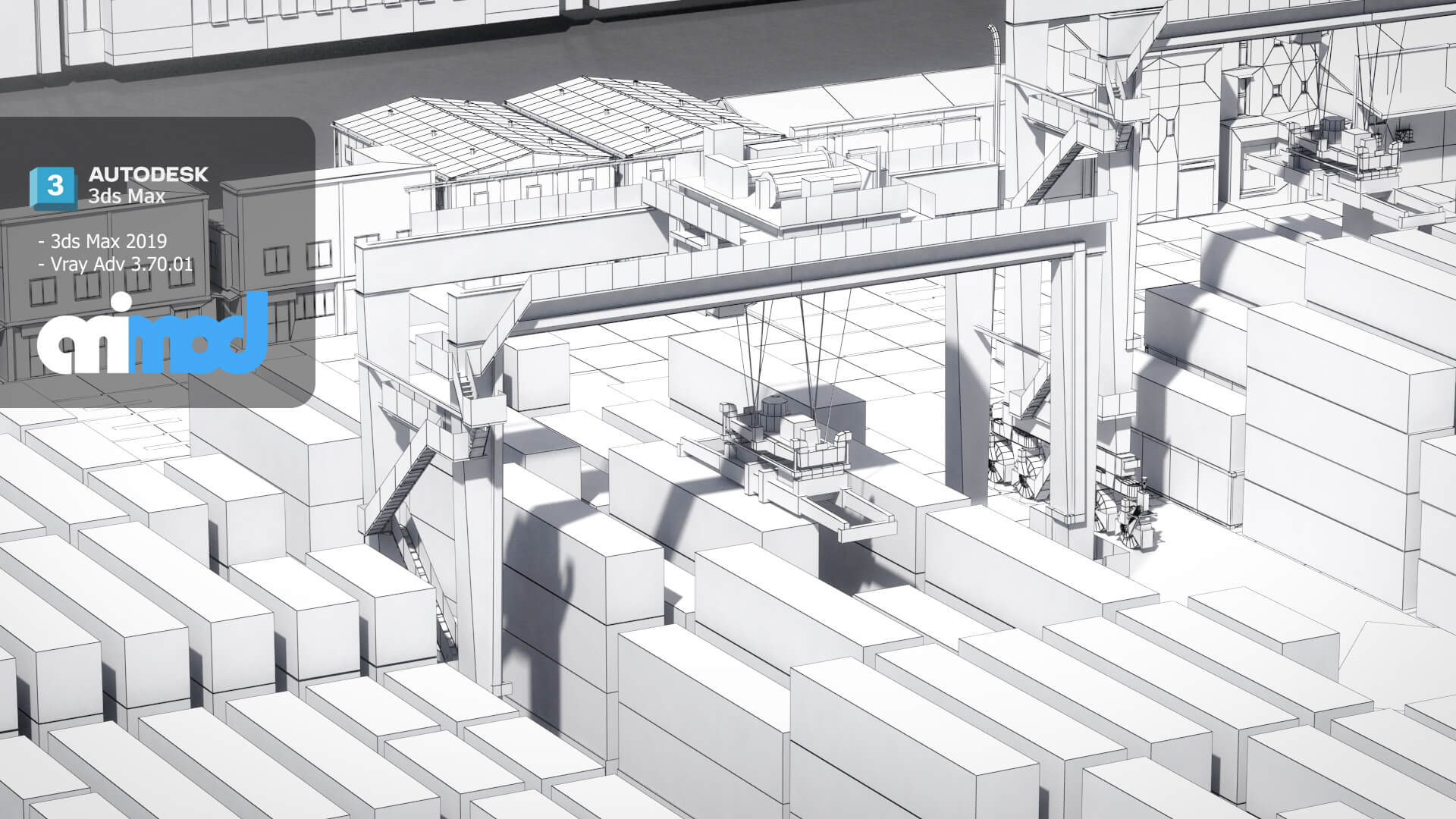 Container Yard - 3D Model by animod