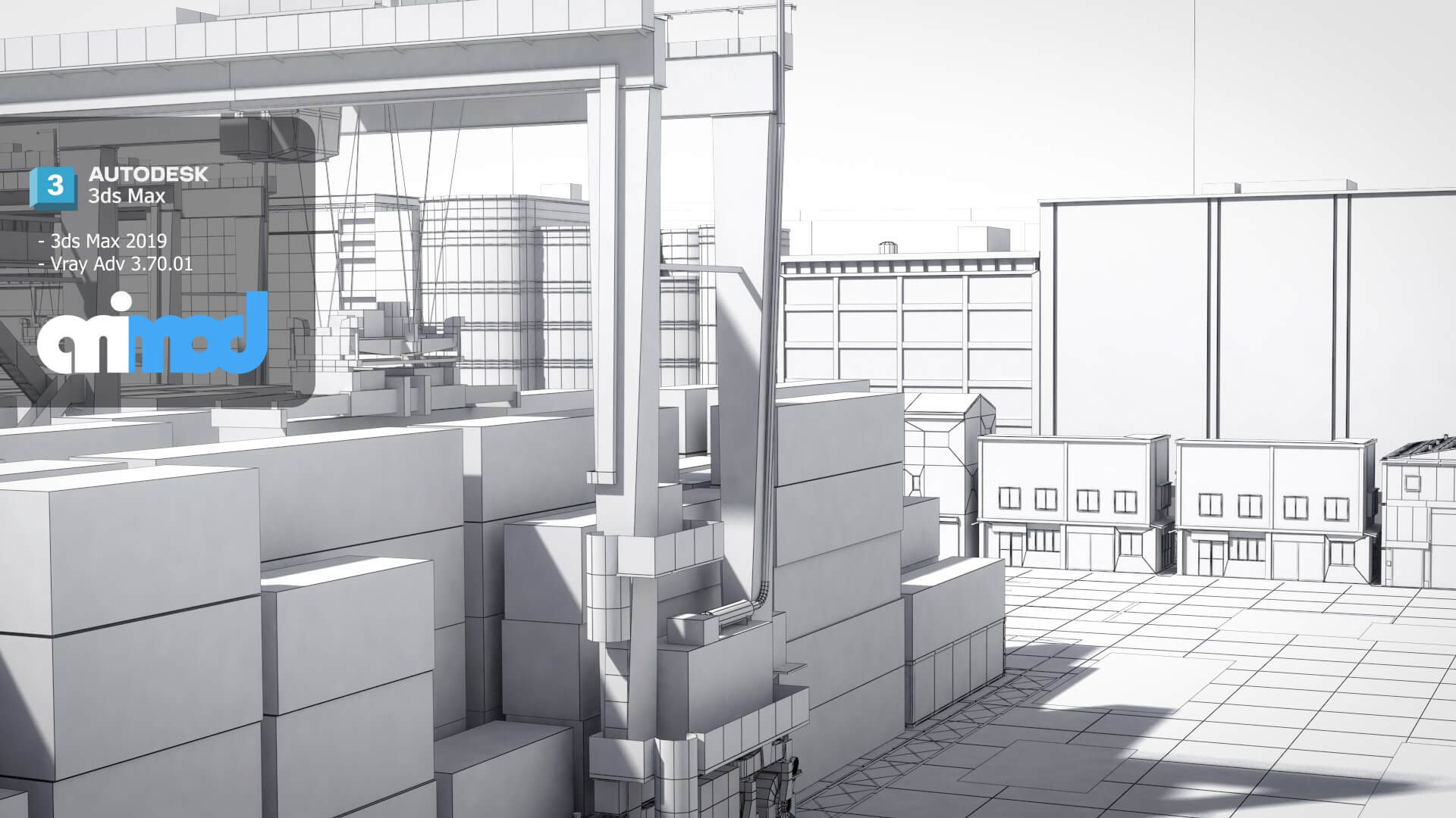 Container Yard - 3D Model by animod