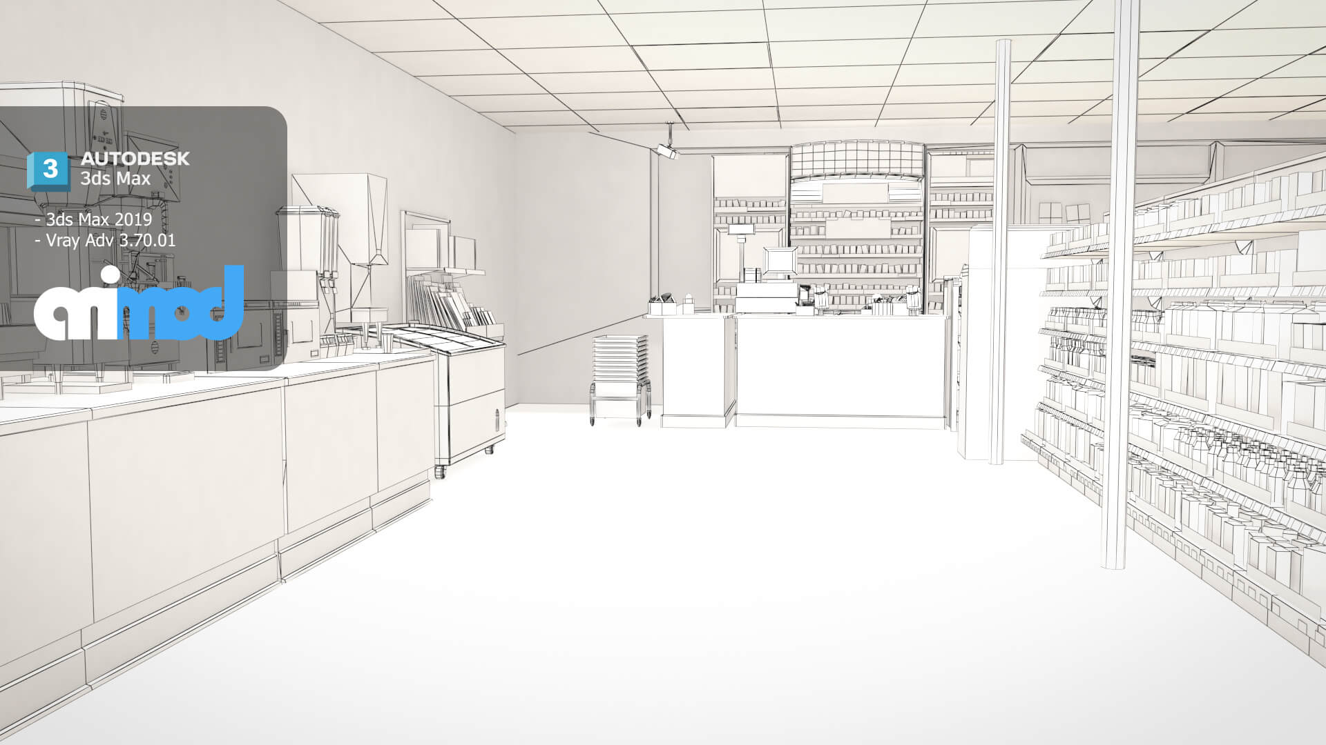 Convenience Store 0002 - 3D Model by animod