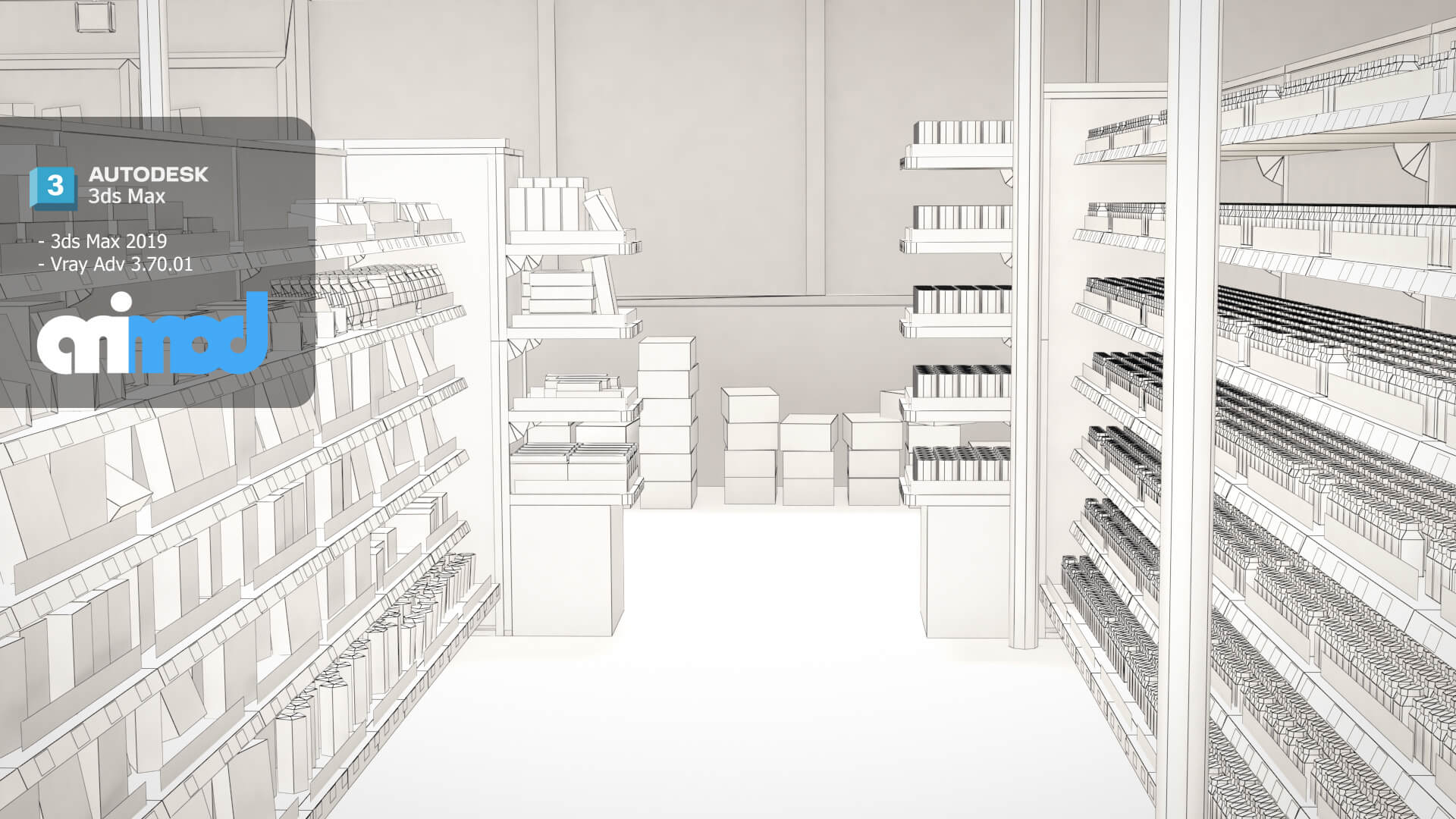 Convenience Store 0002 - 3D Model by animod