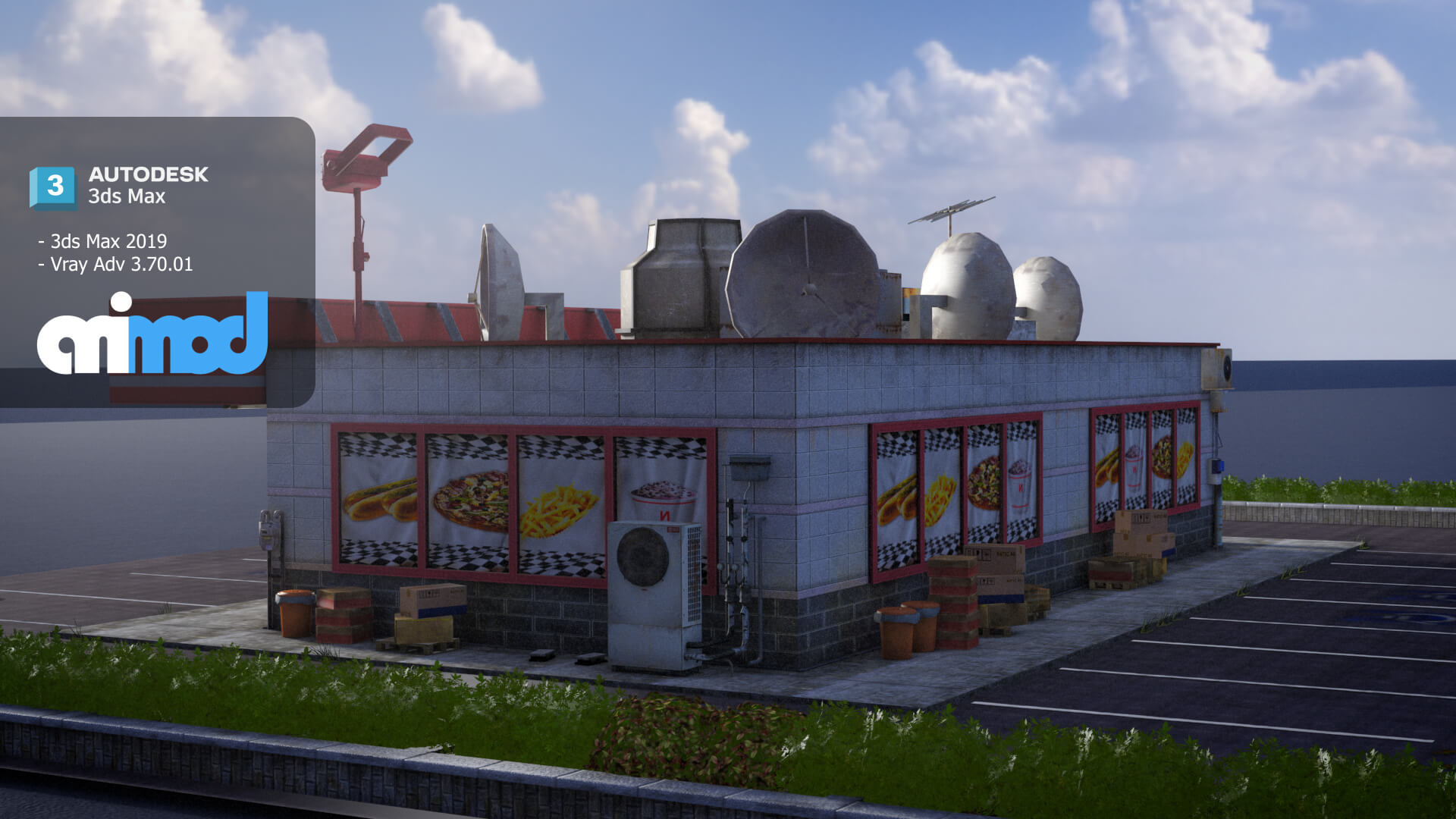 Convenience Store 0003 - 3D Model by animod