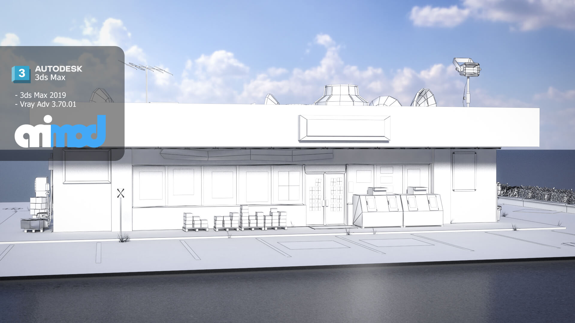 Convenience Store 0003 - 3D Model by animod