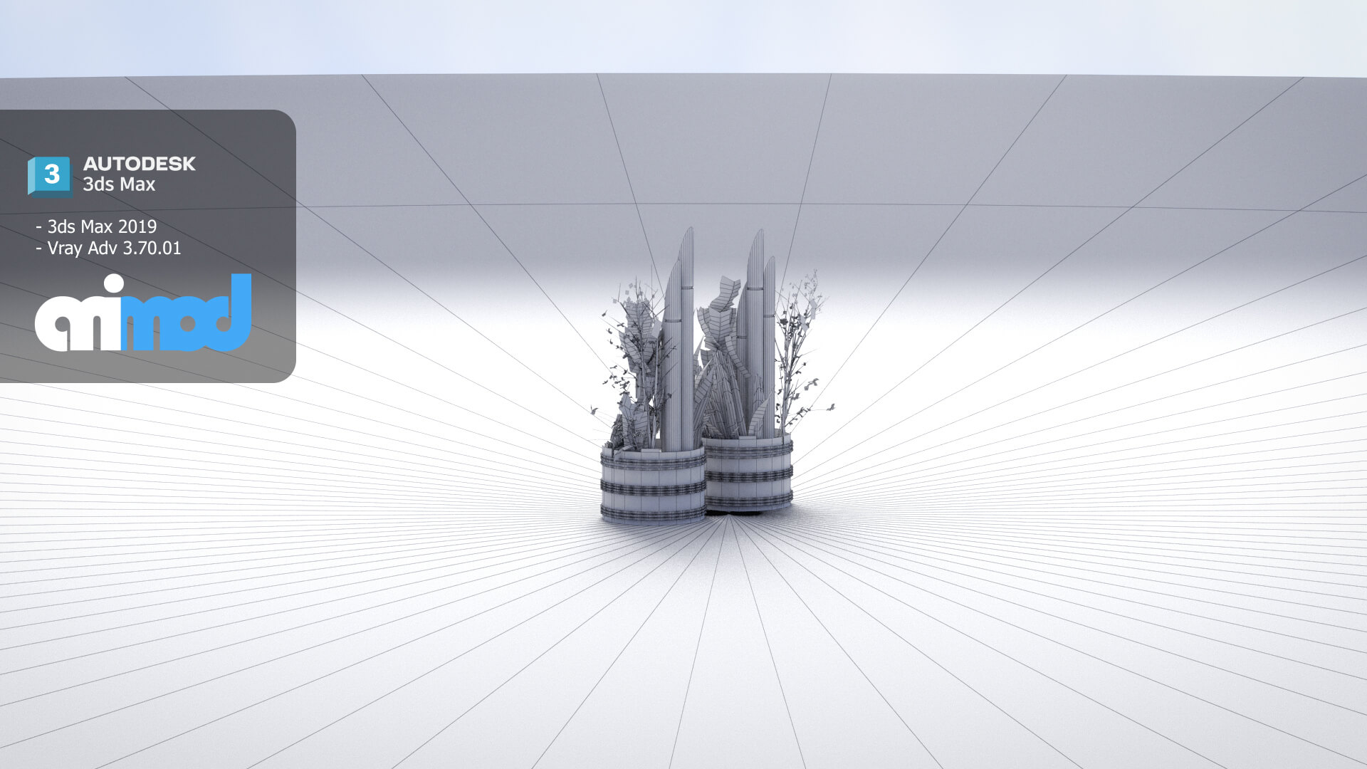 Decorative Pine Branches - 3D Model by animod