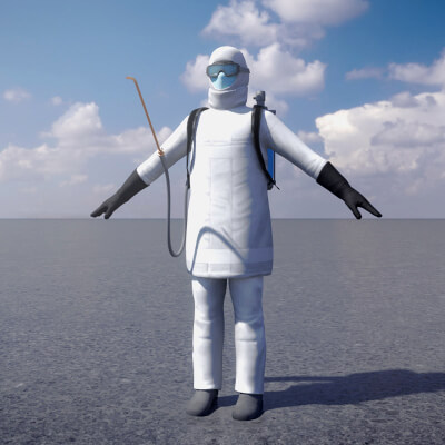Disinfector Man - 3D Model by animod