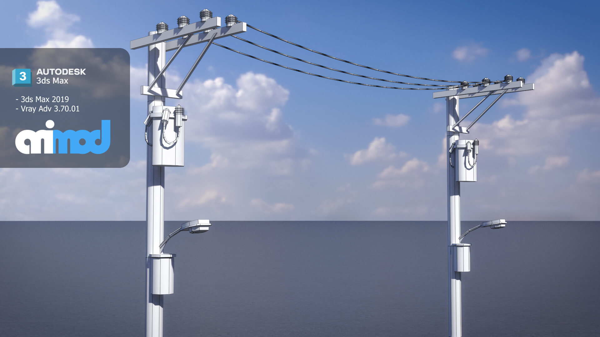 Electric Line Pole - 3D Model by animod