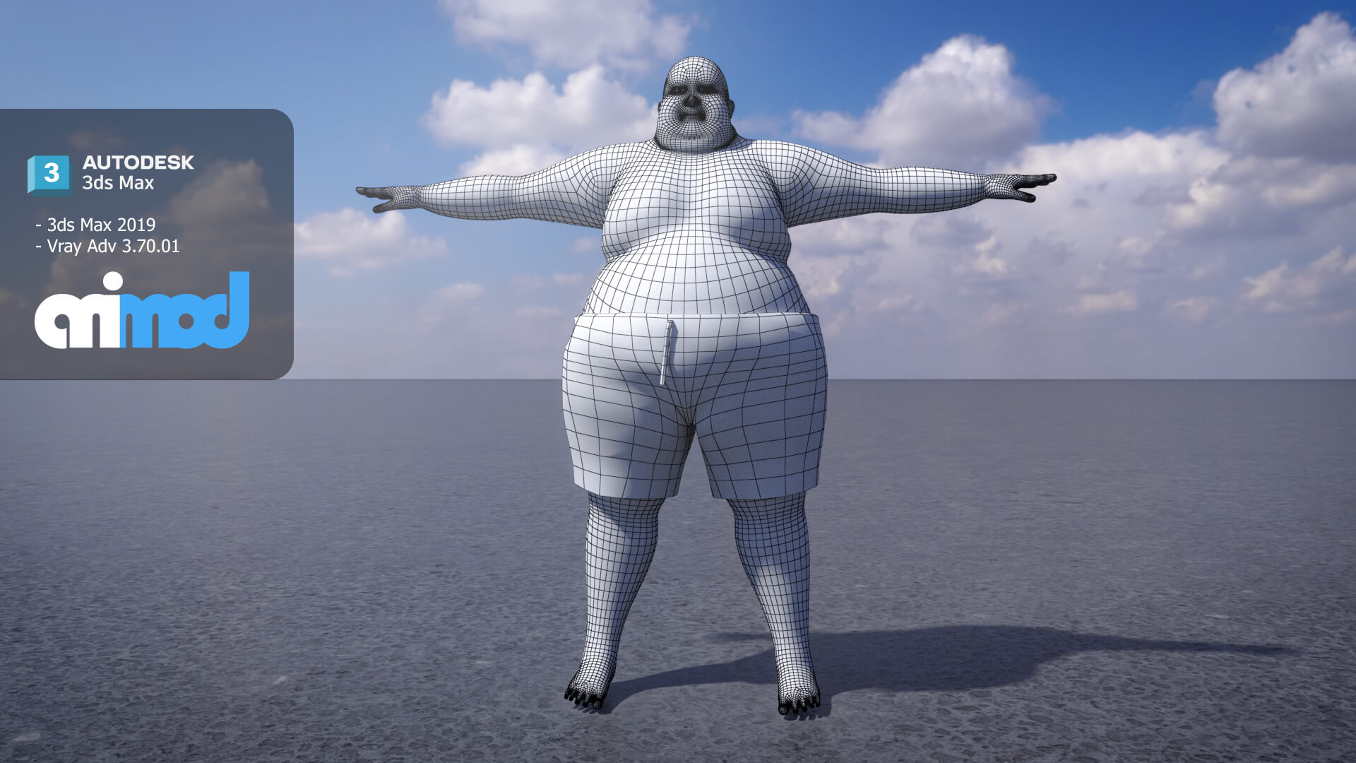 Fat Man 0012 - 3D Model by animod