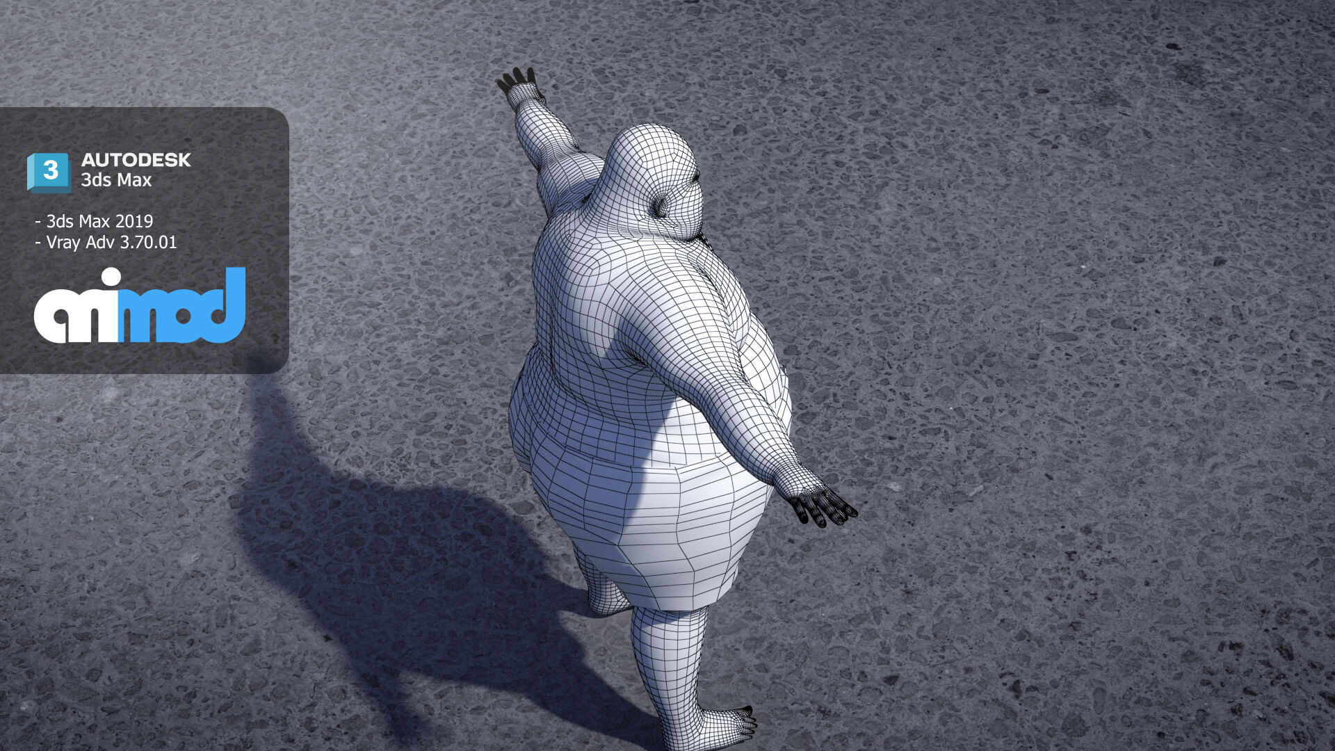 Fat Man 0012 - 3D Model by animod