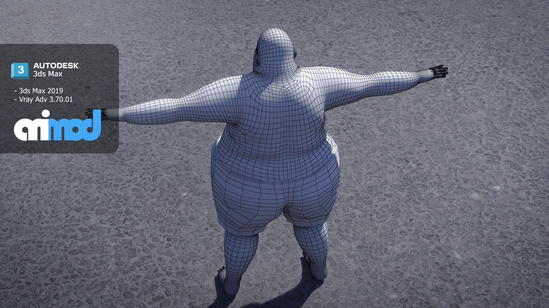 Fat Man 0012 - 3D Model by animod