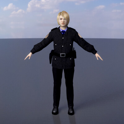 Mid Poly Models | Characters | Police | RenderHub