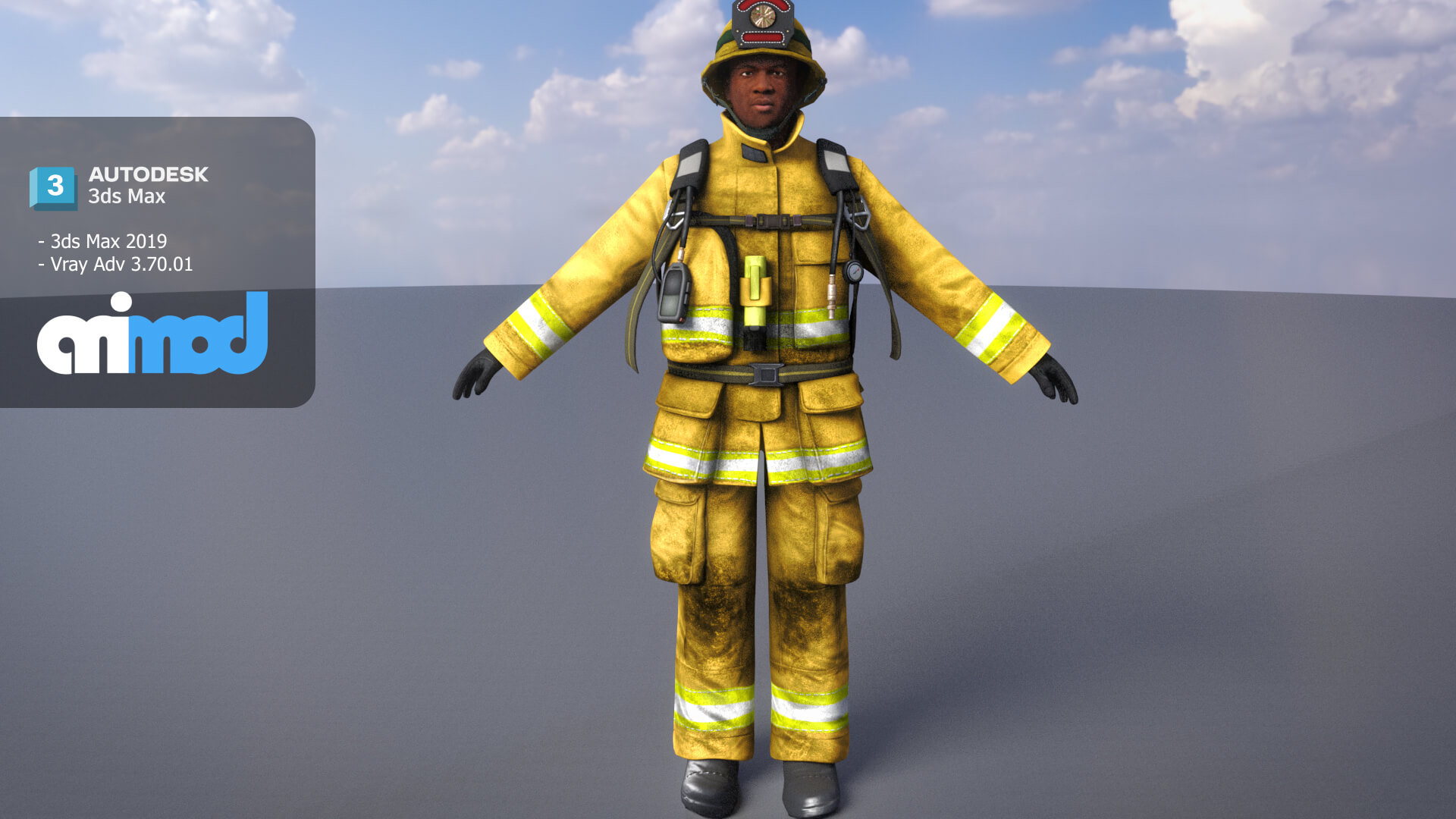Firefighter Uniform - 3D Model by animod