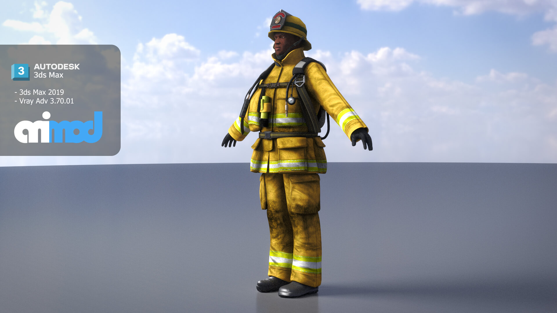 Firefighter Uniform - 3D Model by animod