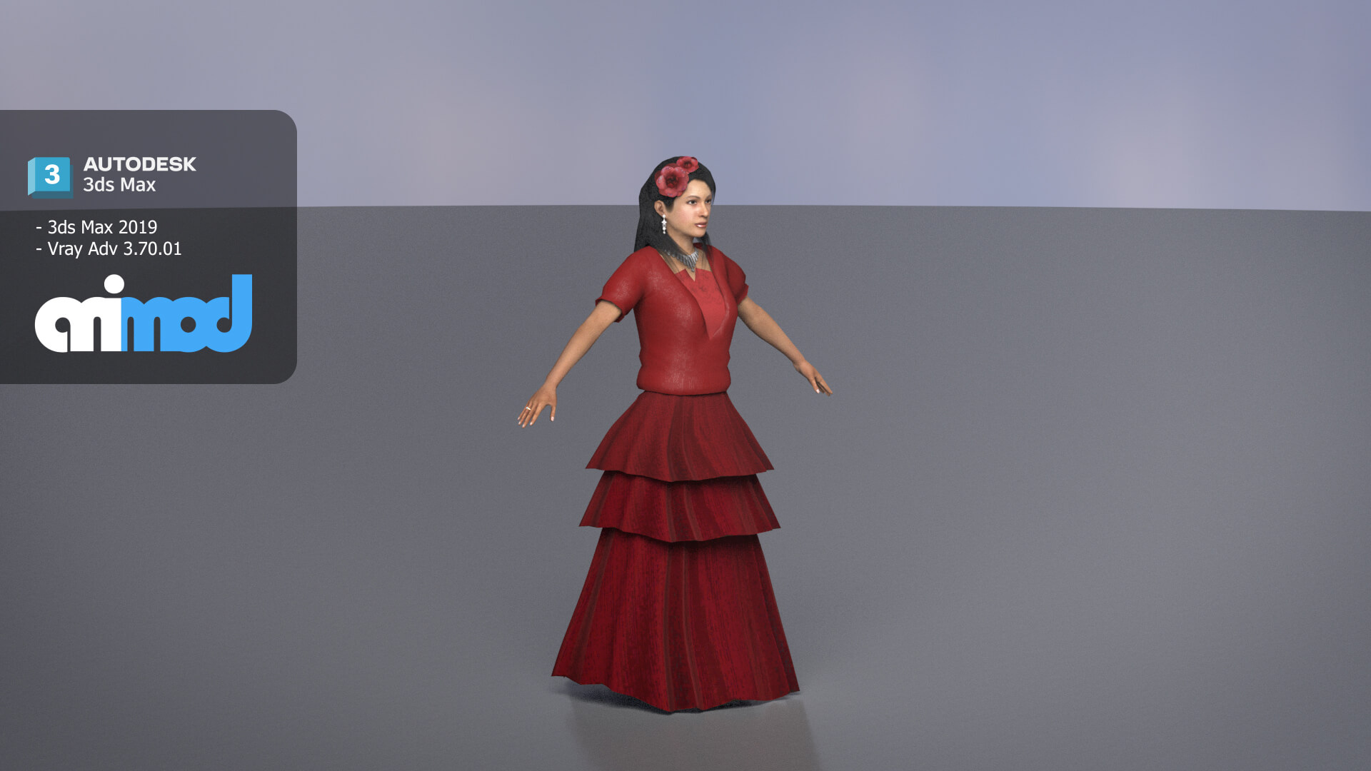 Flamenco Dancer - 3D Model by animod