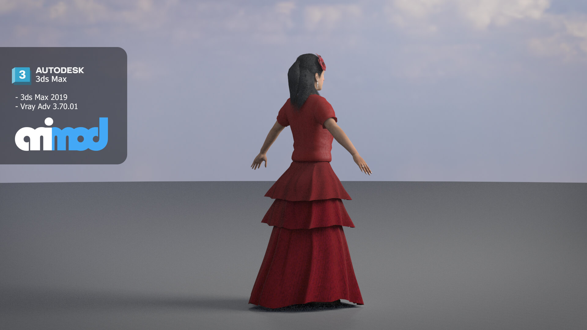 Flamenco Dancer - 3D Model by animod