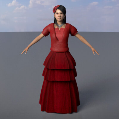 Flamenco Dancer - 3D Model by animod