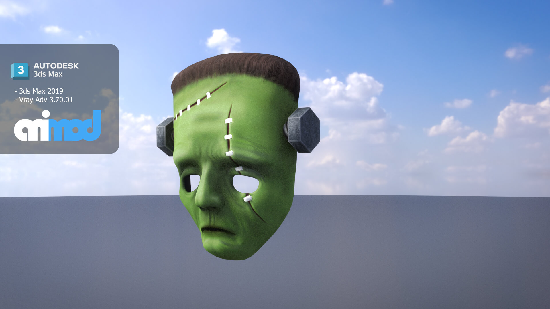 Frankenstein Mask - 3D Model by animod