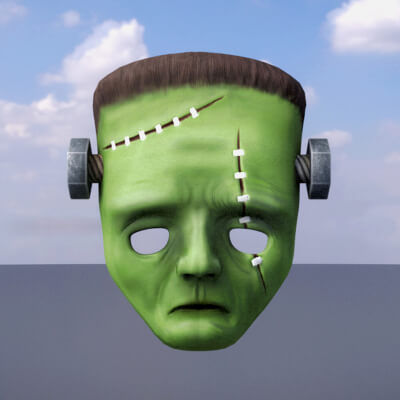 Frankenstein Mask - 3D Model by animod