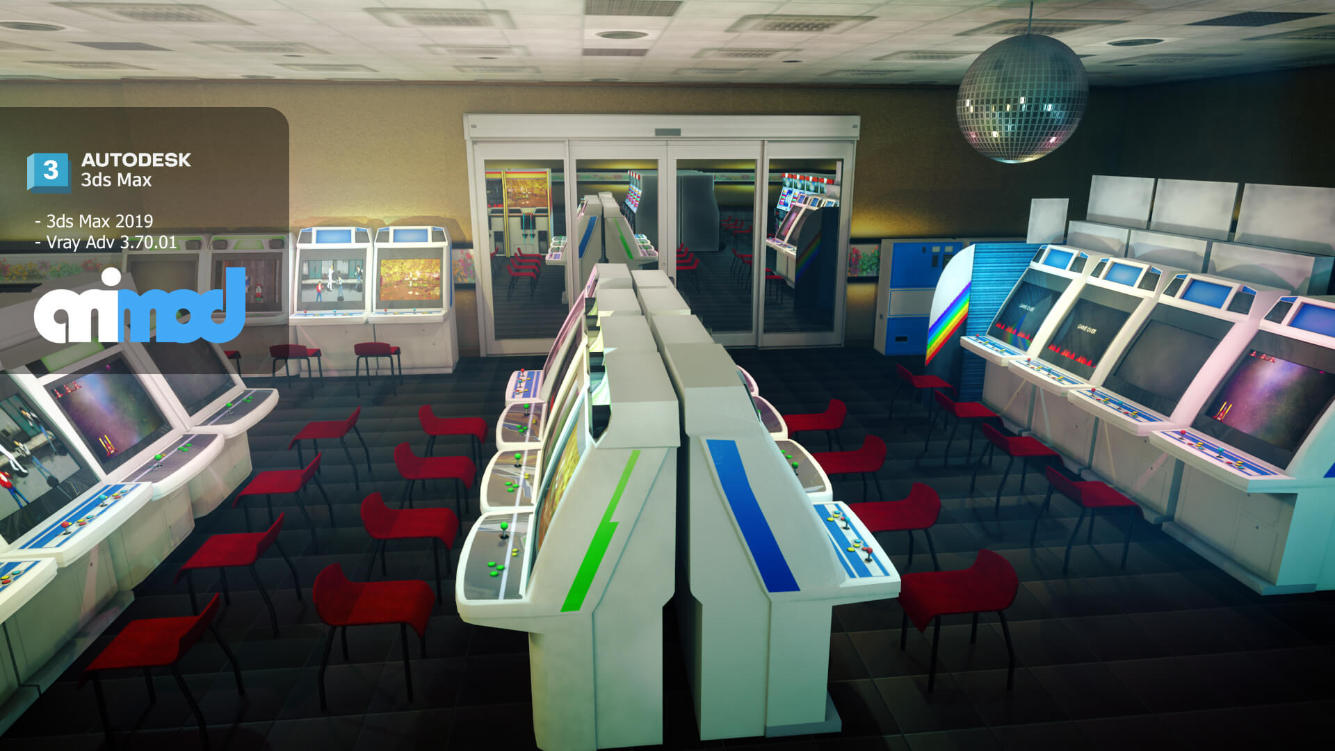 Game Arcade Center - 3D Model by animod
