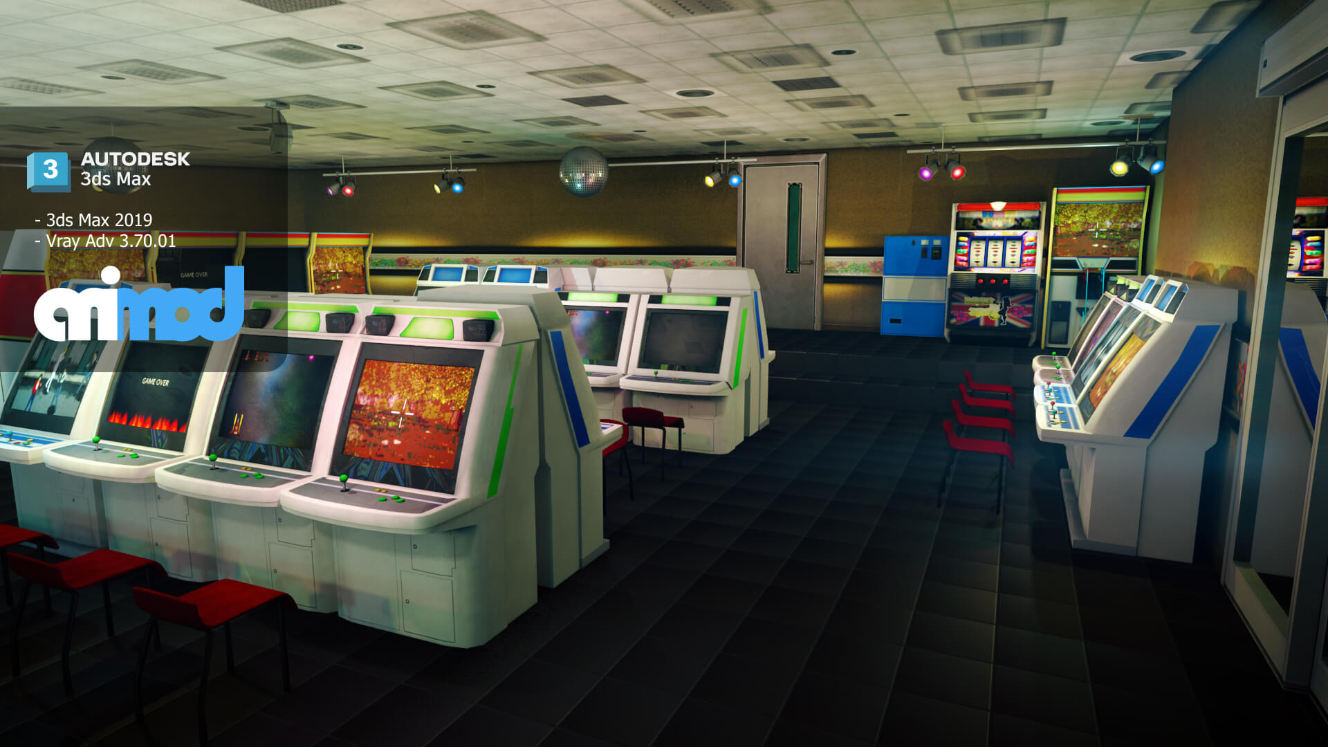 Game Arcade Center - 3D Model by animod