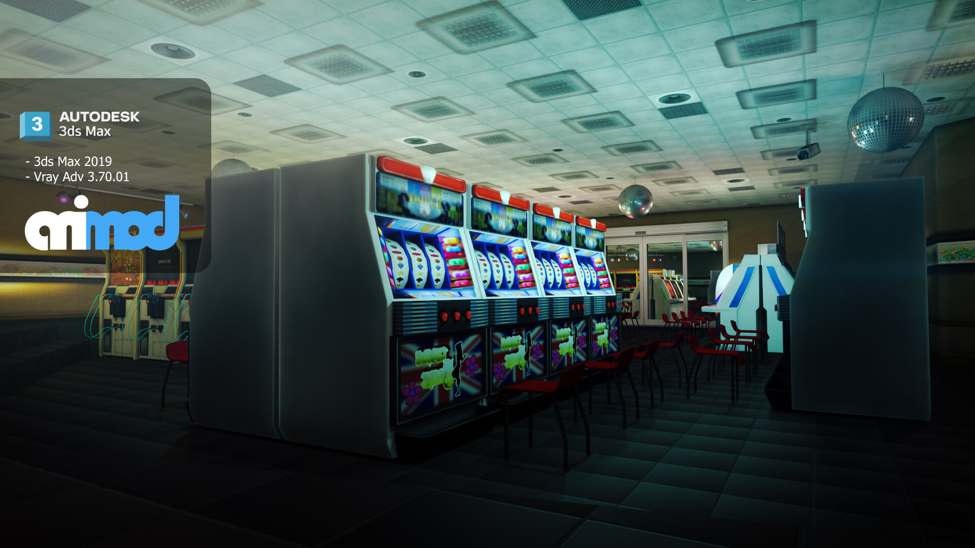 Game Arcade Center - 3D Model by animod