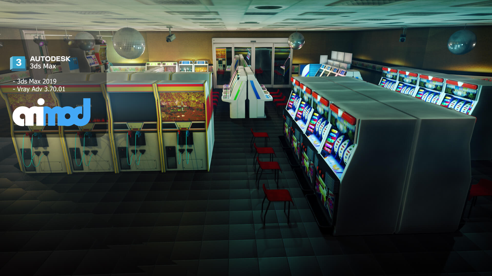Game Arcade Center - 3D Model by animod
