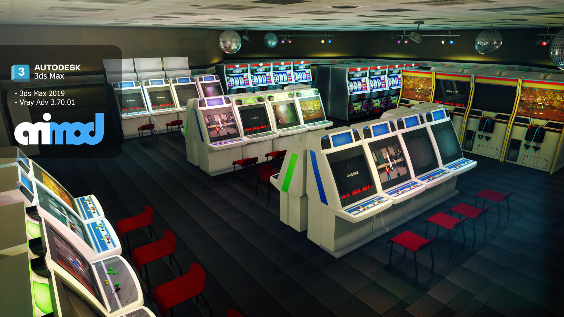 Game Arcade Center - 3D Model by animod