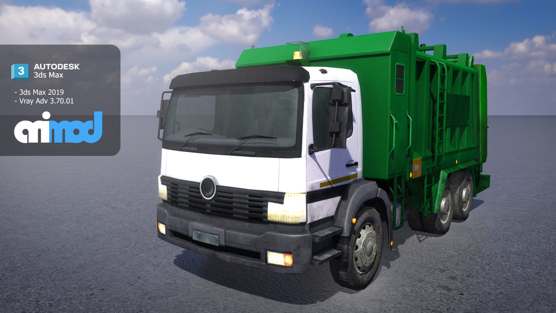 Garbage Truck - 3D Model by animod