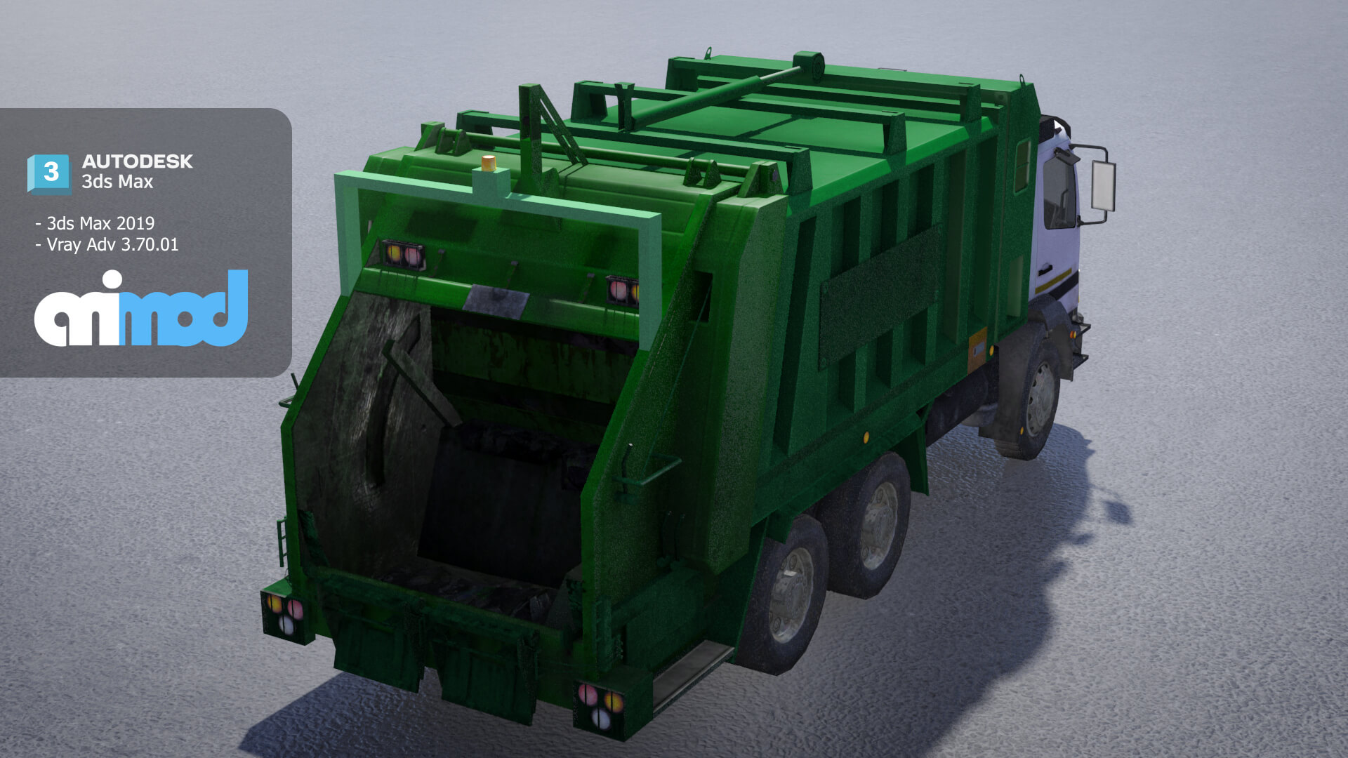 Garbage Truck - 3D Model by animod