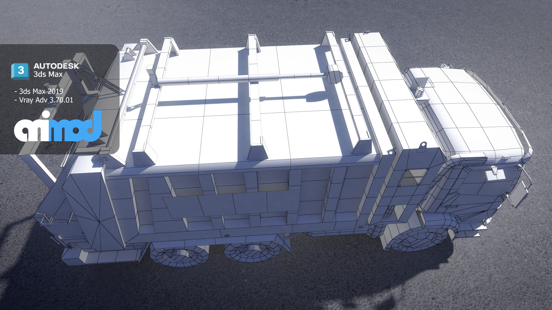 Garbage Truck - 3D Model by animod
