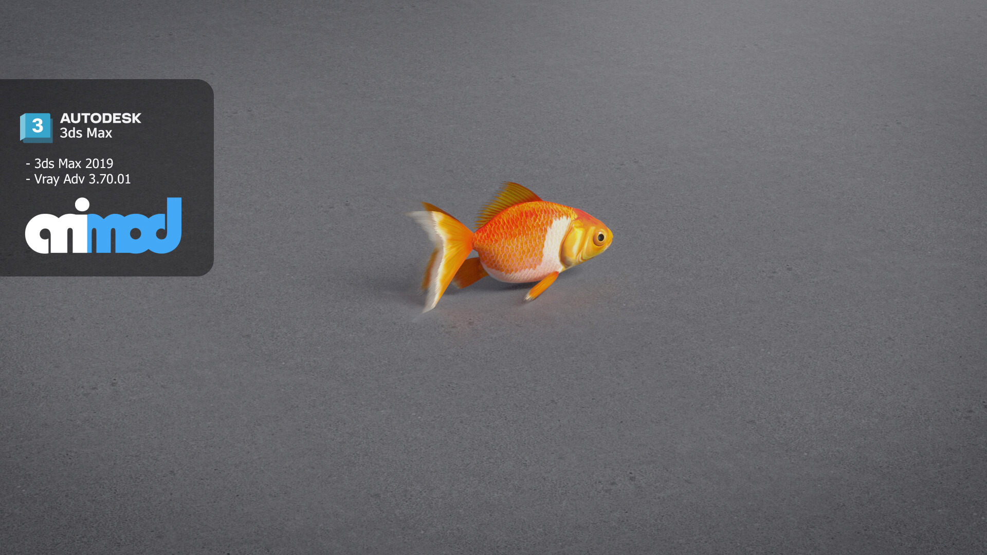 Gold Fish Animal - 3D Model by animod