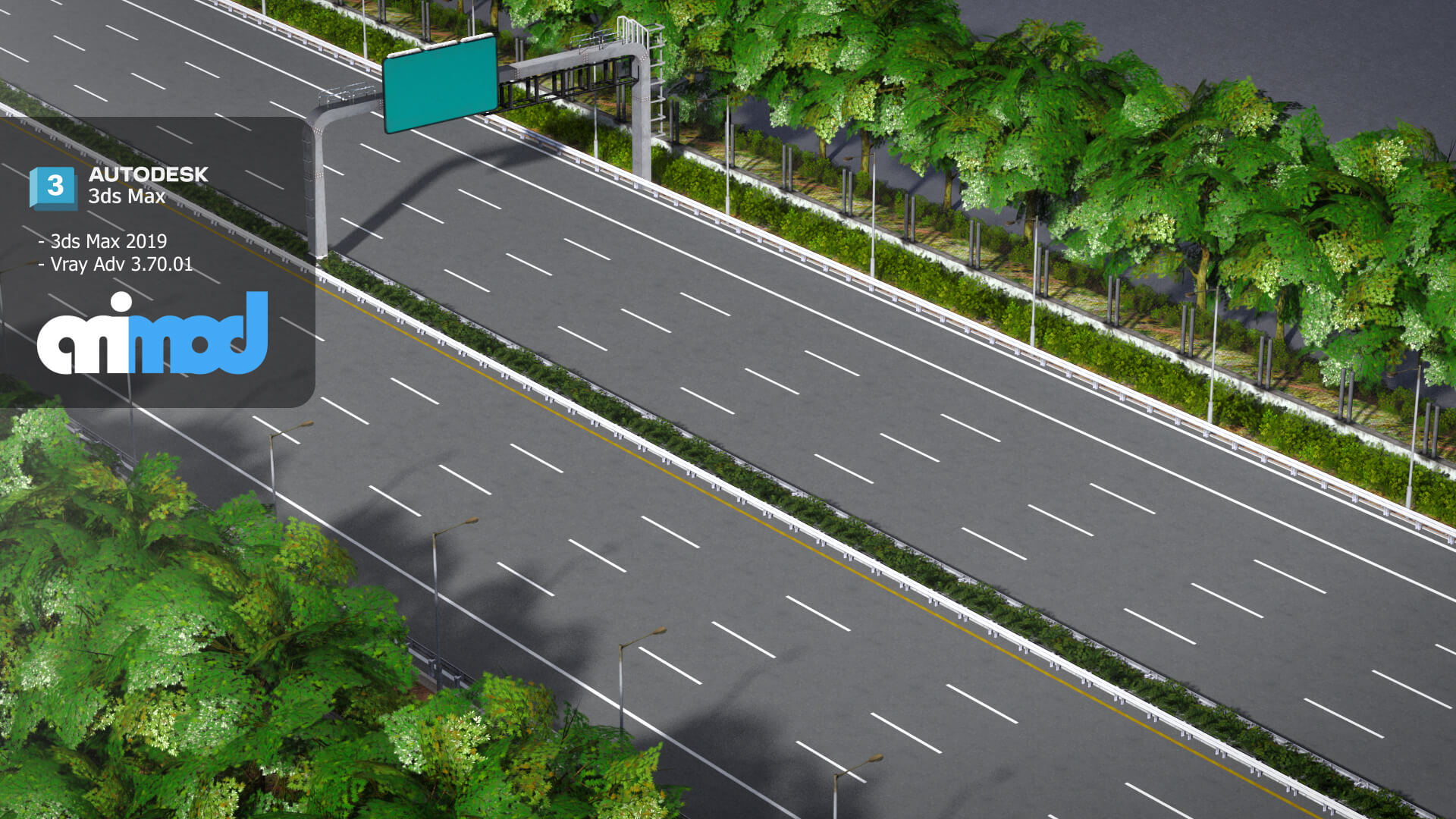 City Highway - 3D Model by animod
