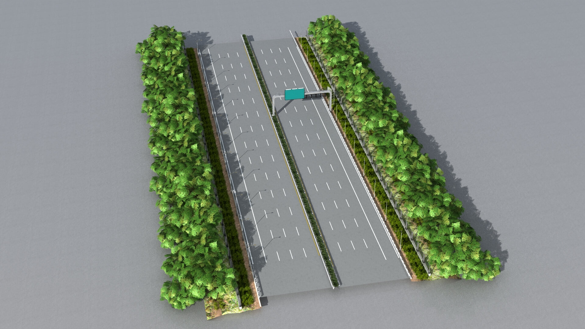 Eight Lane Highway - 3D Model by animod