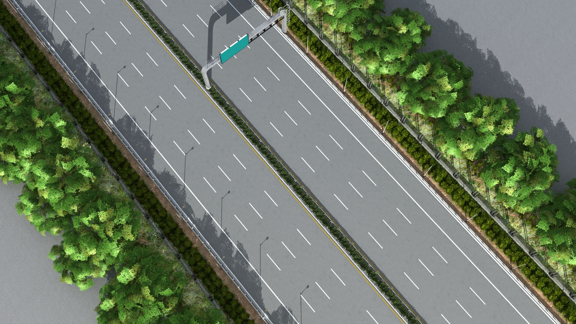 Eight Lane Highway - 3D Model by animod