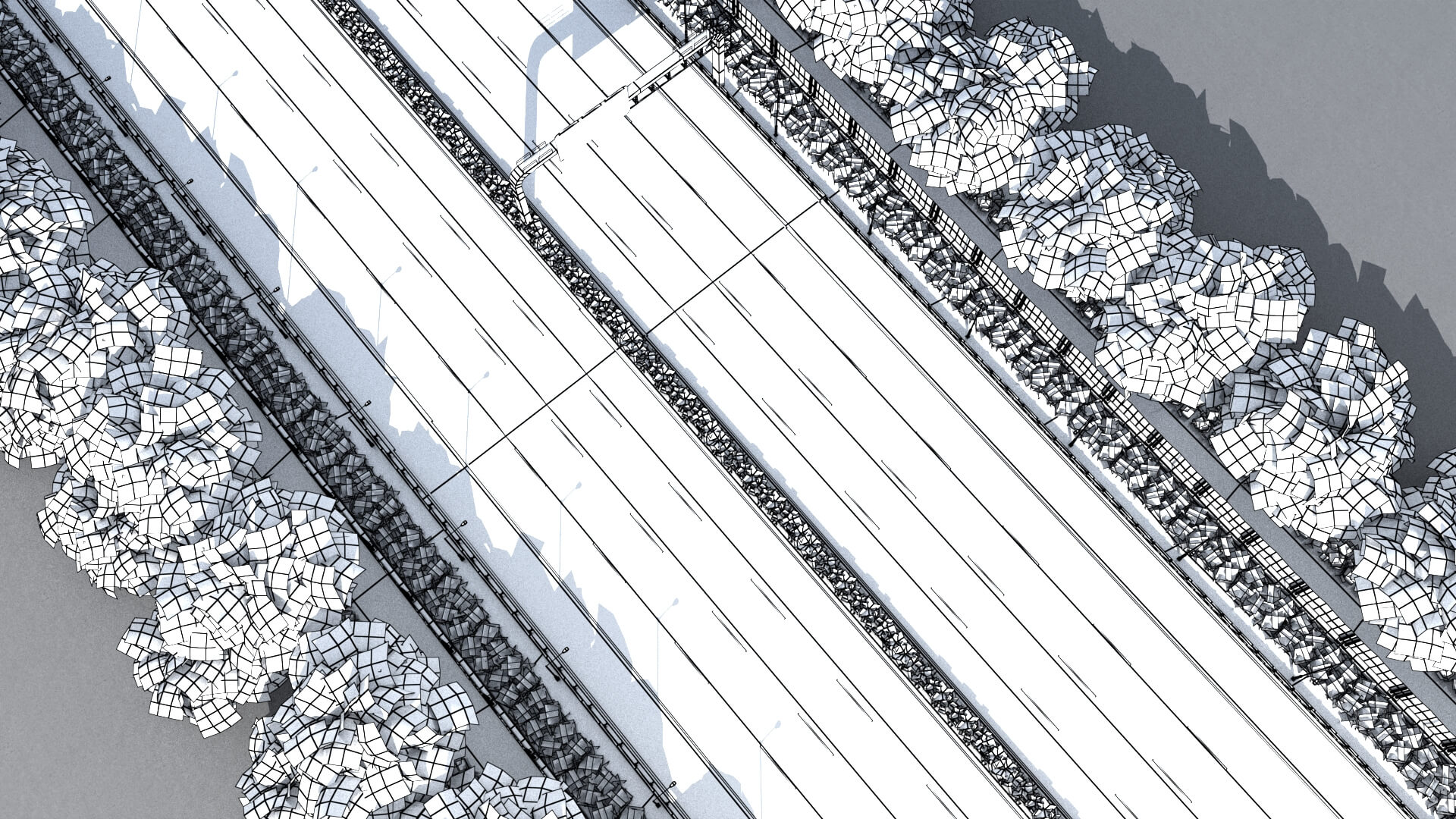 Eight Lane Highway - 3D Model by animod