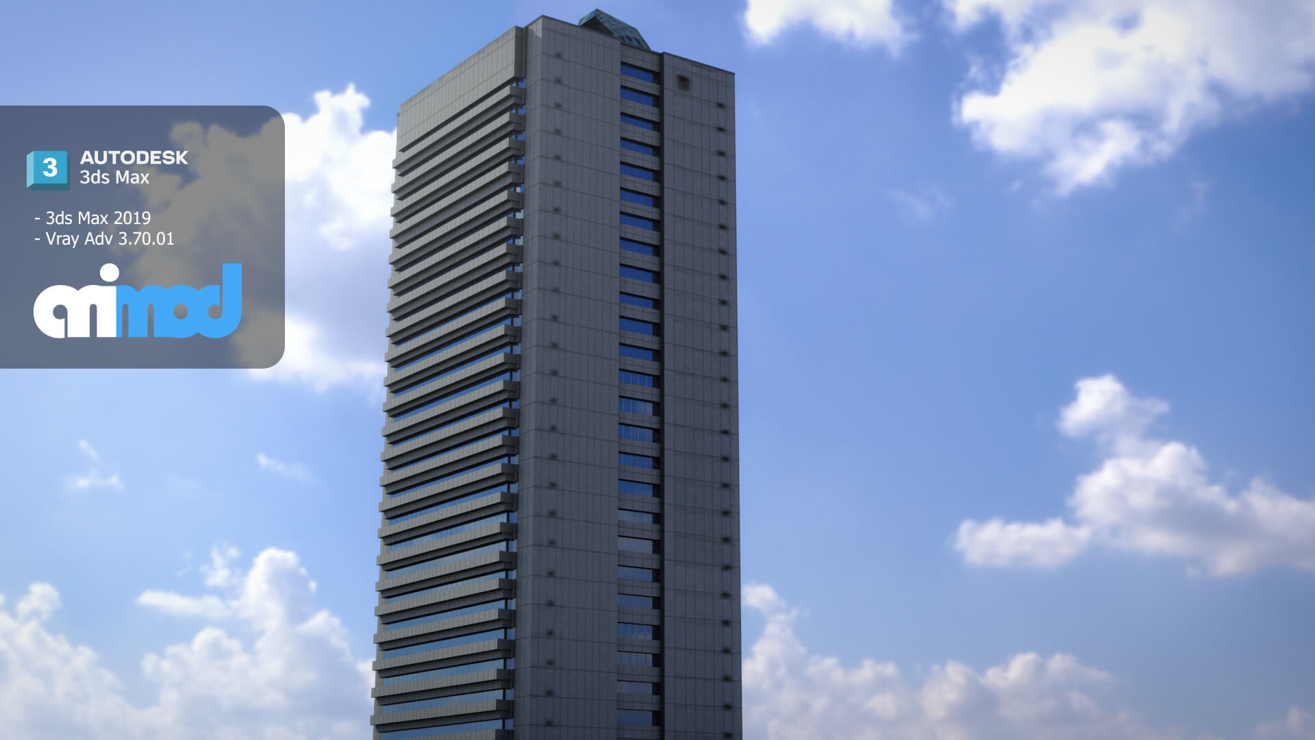 HK Building 0003 - 3D Model by animod