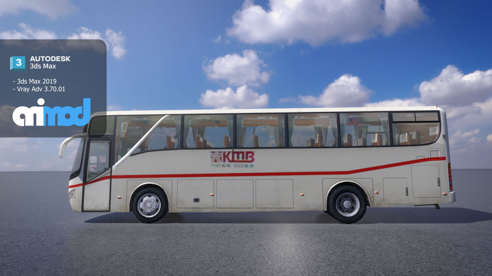 Hongkong Bus 001 - 3D Model by animod