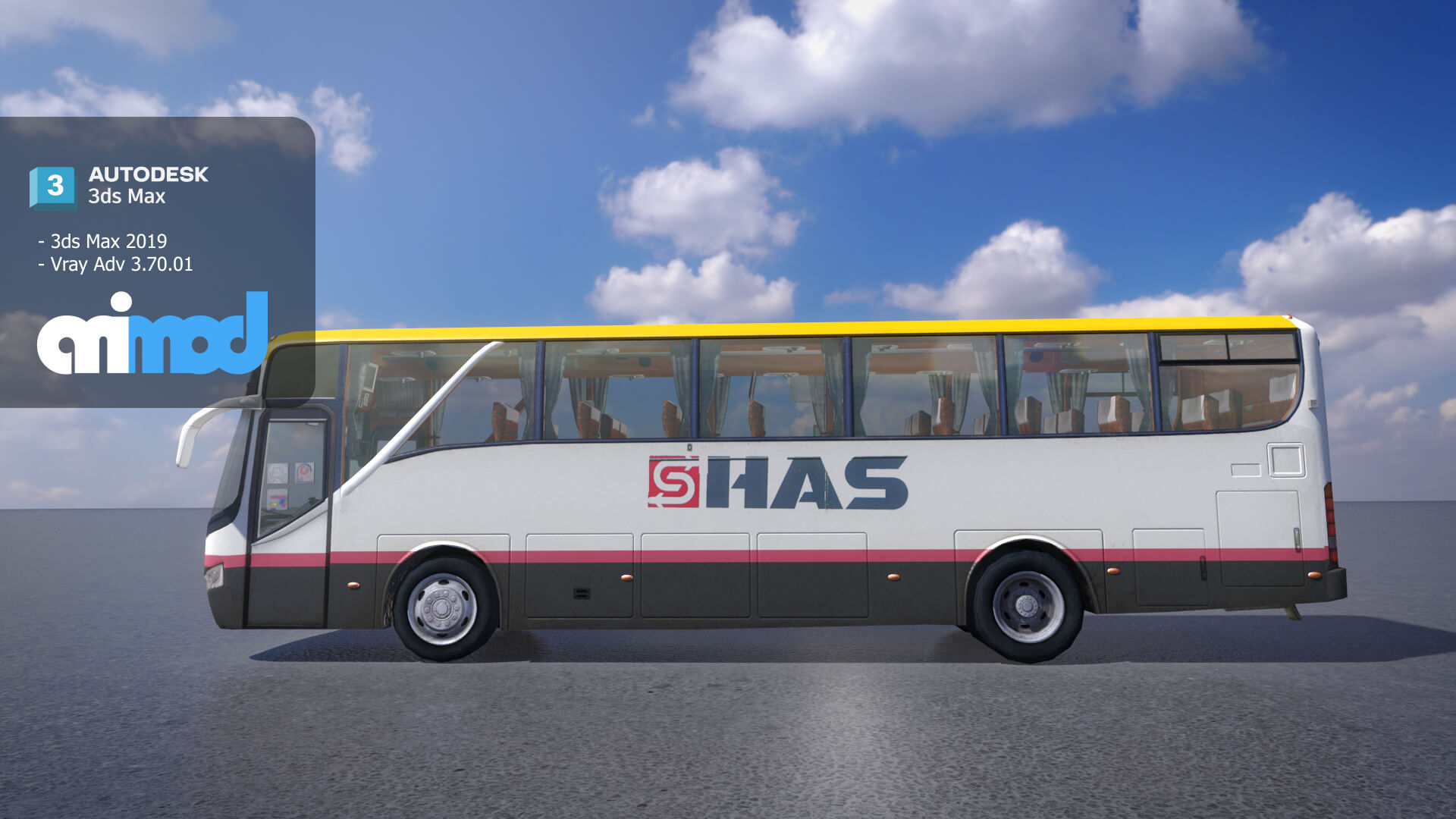 Hongkong Bus 002 - 3D Model by animod