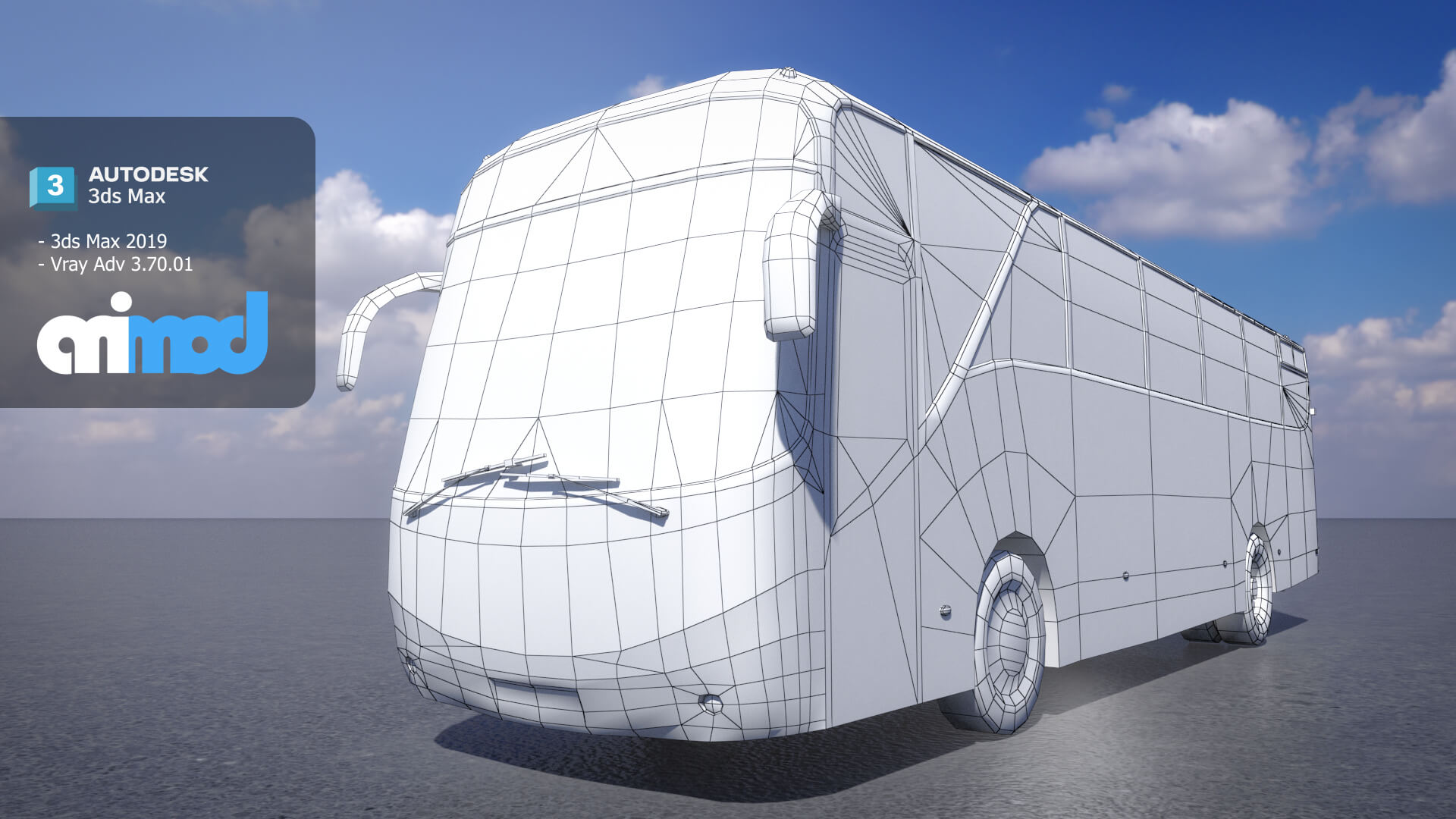 Hongkong Bus 002 - 3D Model by animod