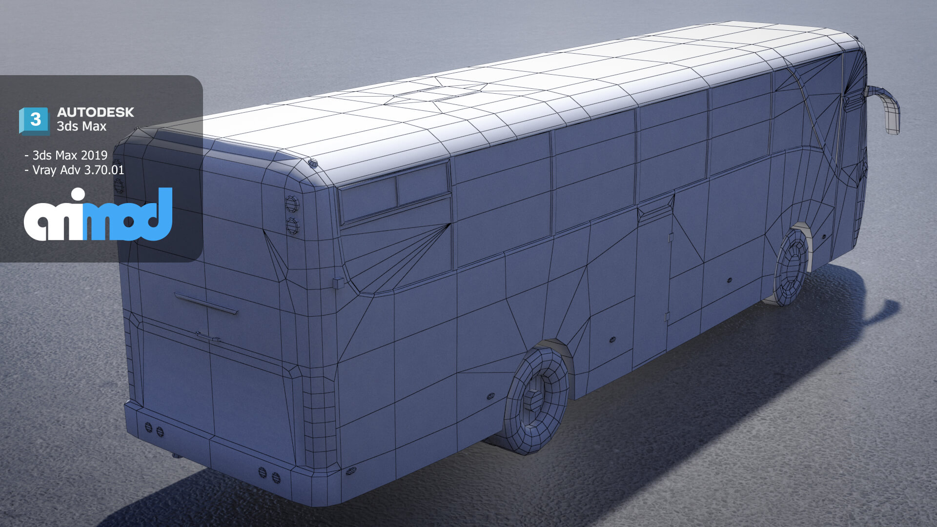 Hongkong Bus 002 - 3D Model by animod