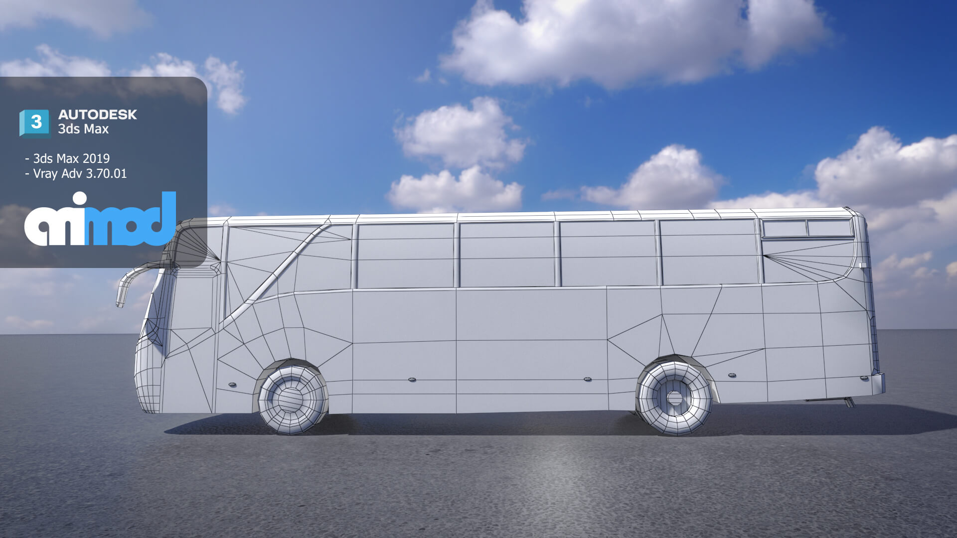 Hongkong Bus 002 - 3D Model by animod