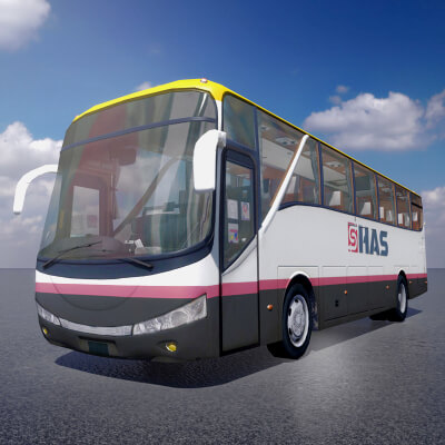 Hongkong Bus 002 - 3D Model by animod
