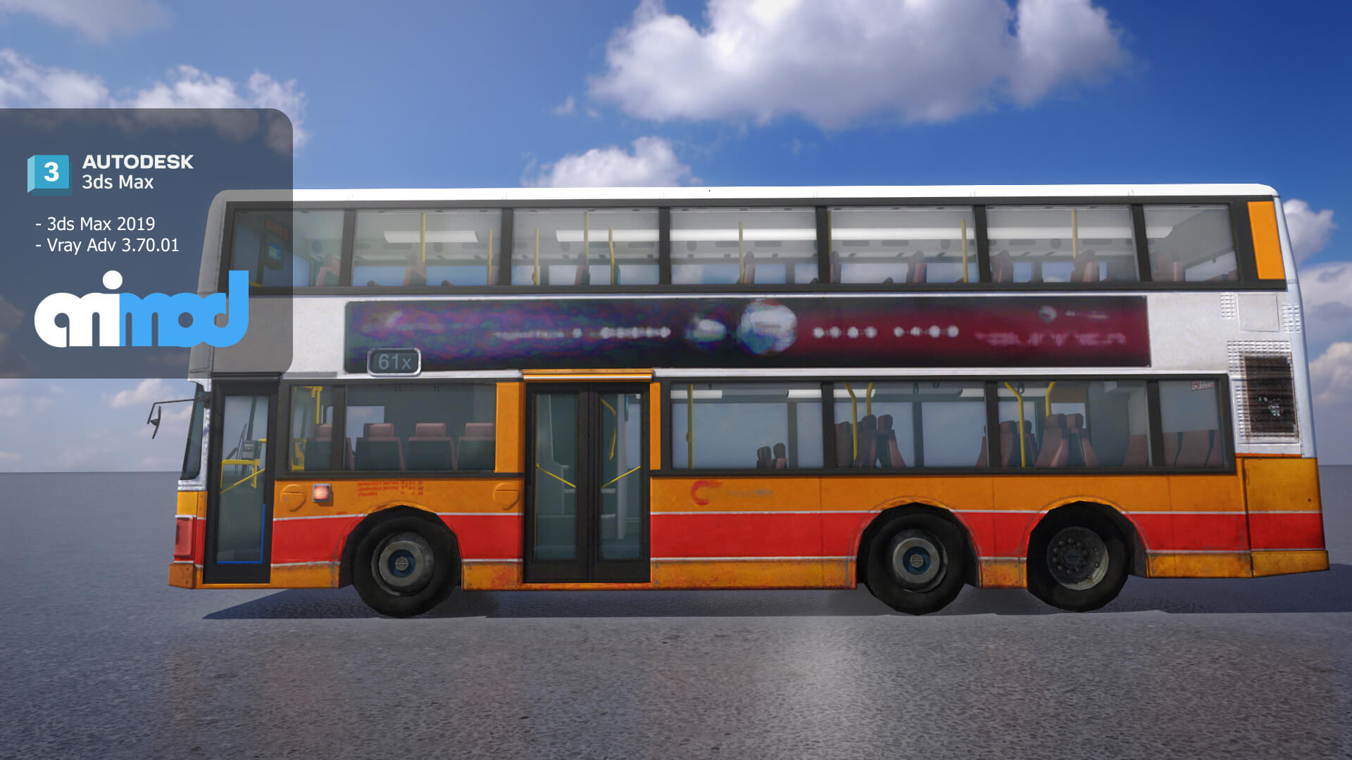 Hk Doubledeck 002 - 3D Model by animod