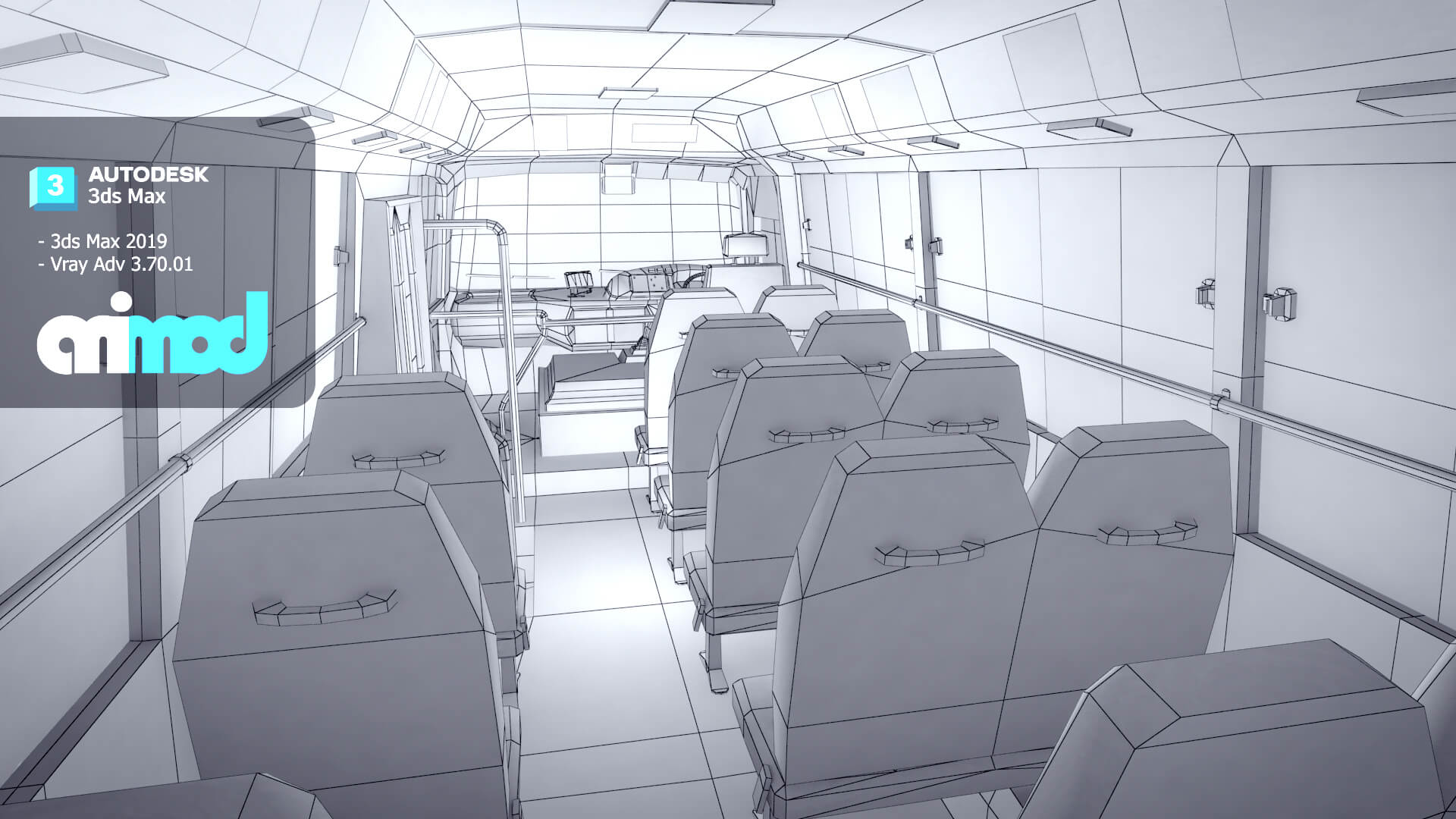 Hk Minibus Red - 3D Model by animod