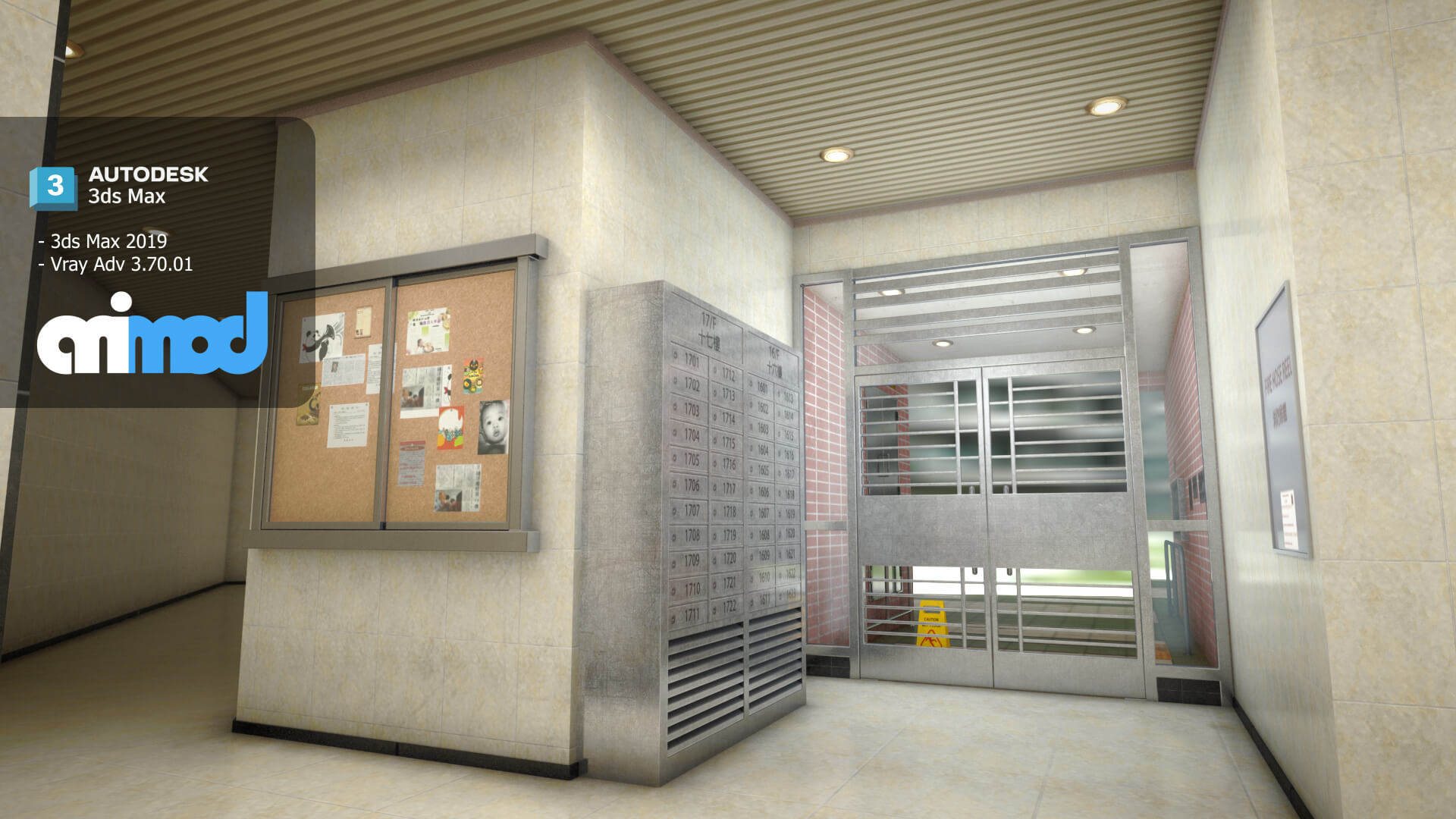 Hk Public Housing Corridor 003 - 3D Model by animod