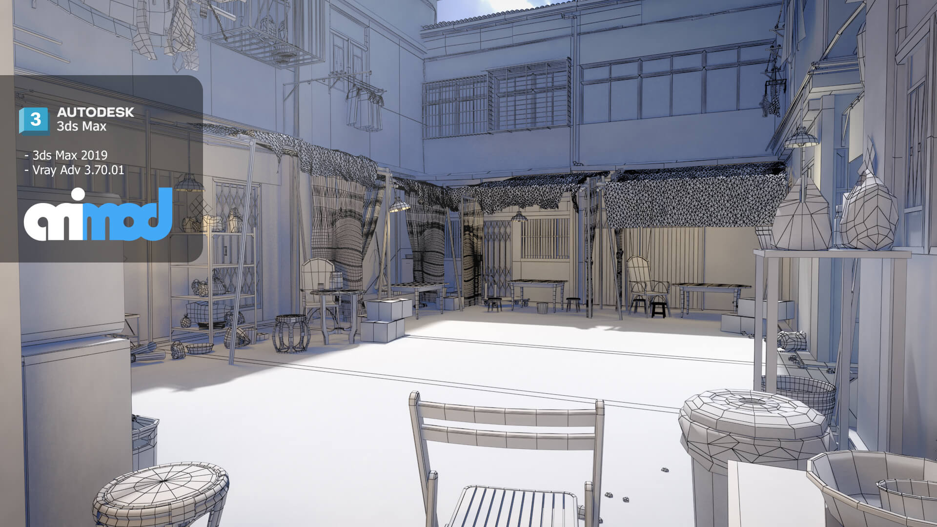 Hk Street 0002 - 3D Model by animod