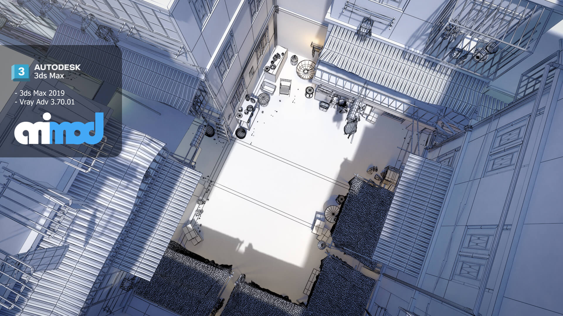 Hk Street 0002 - 3D Model by animod