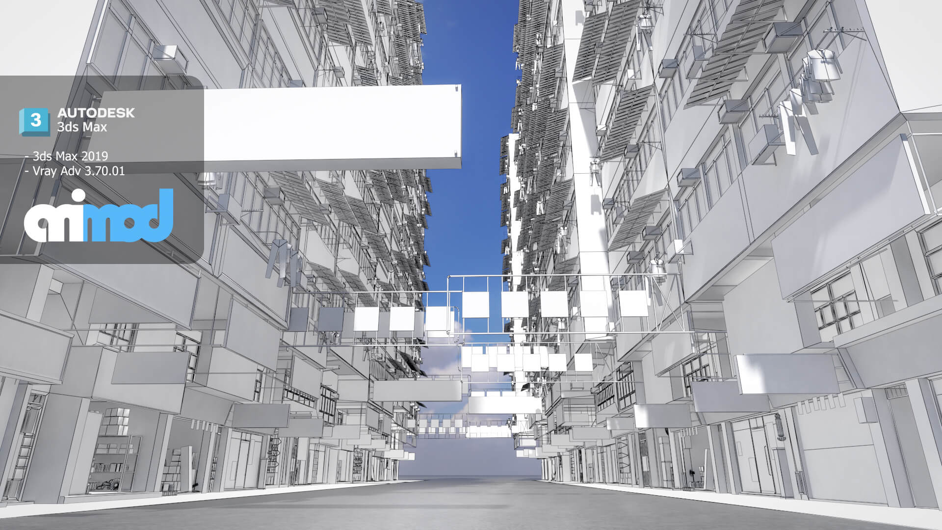 Hk Street 0003 - 3D Model by animod